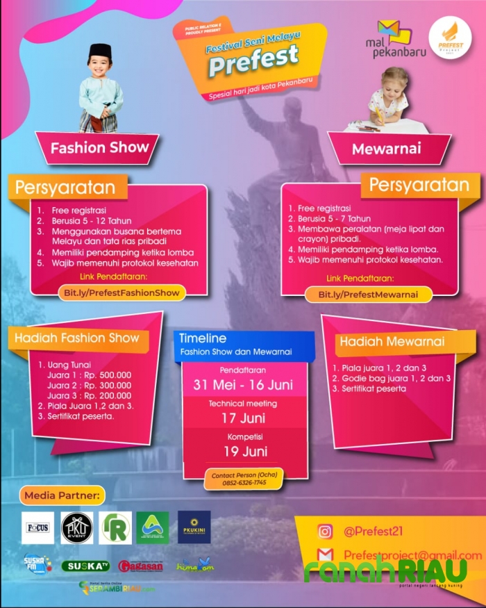 Lomba mewarnai dan Fashion Show hari Pertama Prefest Project